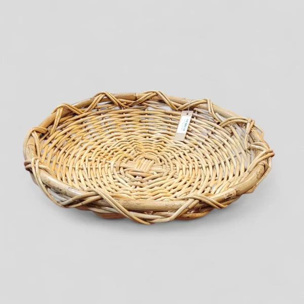 Large Round Flat Basket - Heritage Trading Company
