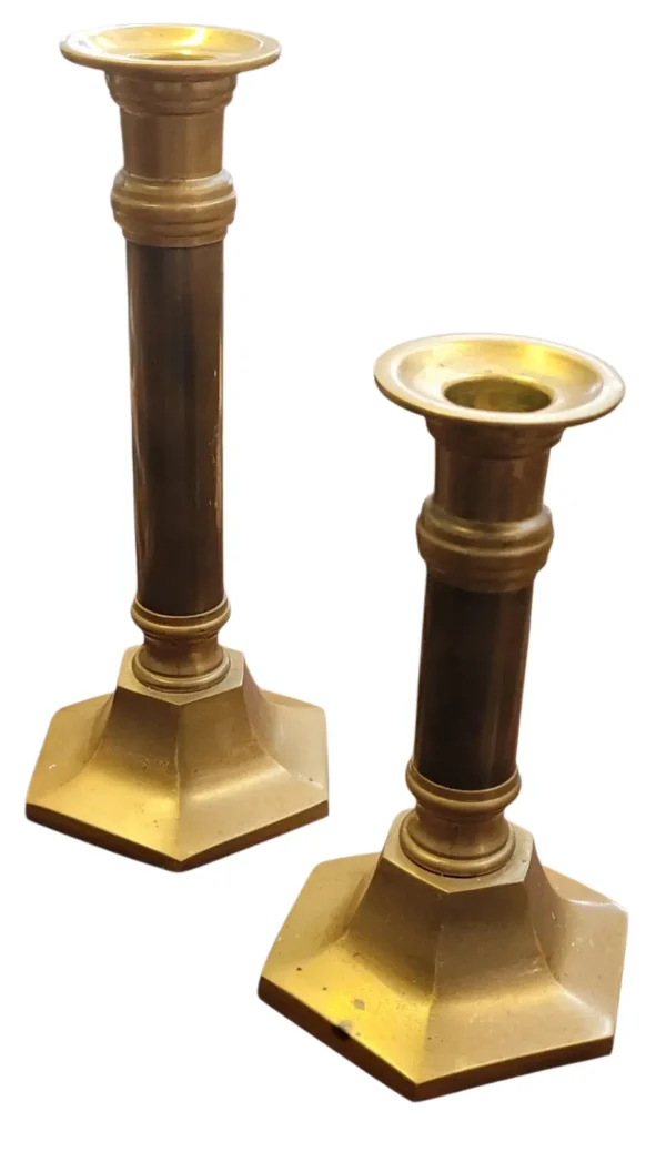 Brass Candlesticks- small and medium - Heritage Trading Company